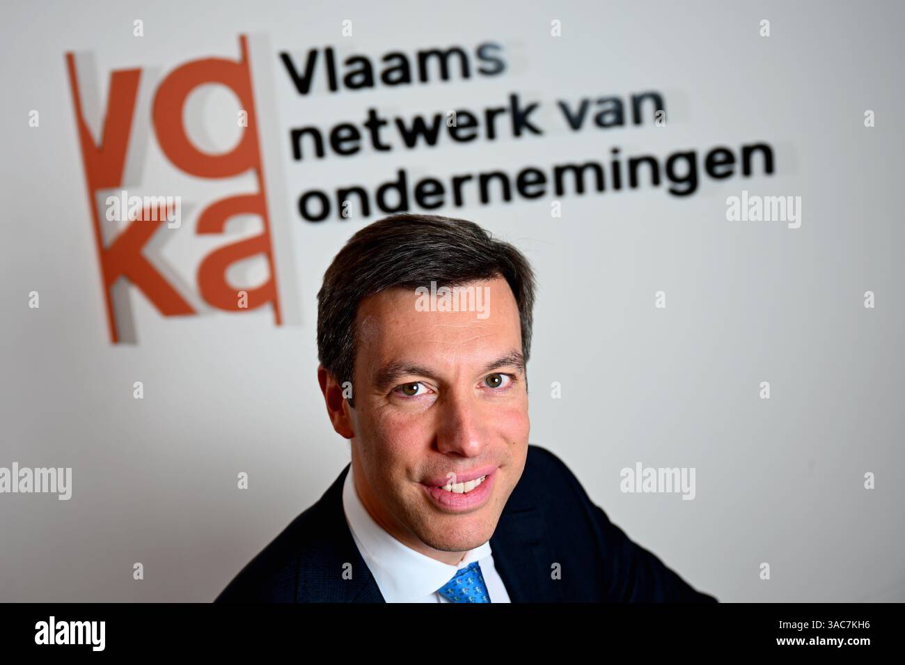 Brussels, Belgium. 03rd Apr, 2025. Frank Beckx, the new chairman of ...