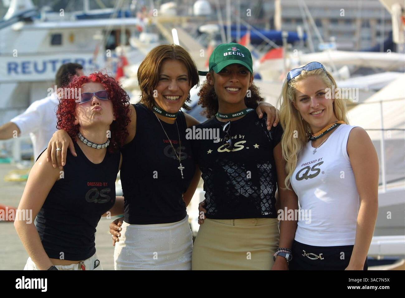 The German 'Popstars': L-R: Leary, Ugly, Smiley and Blondey....Monaco ...