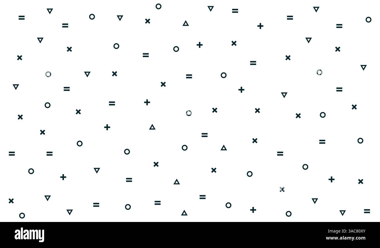 mathematics background flat vector illustration Stock Vector Image ...