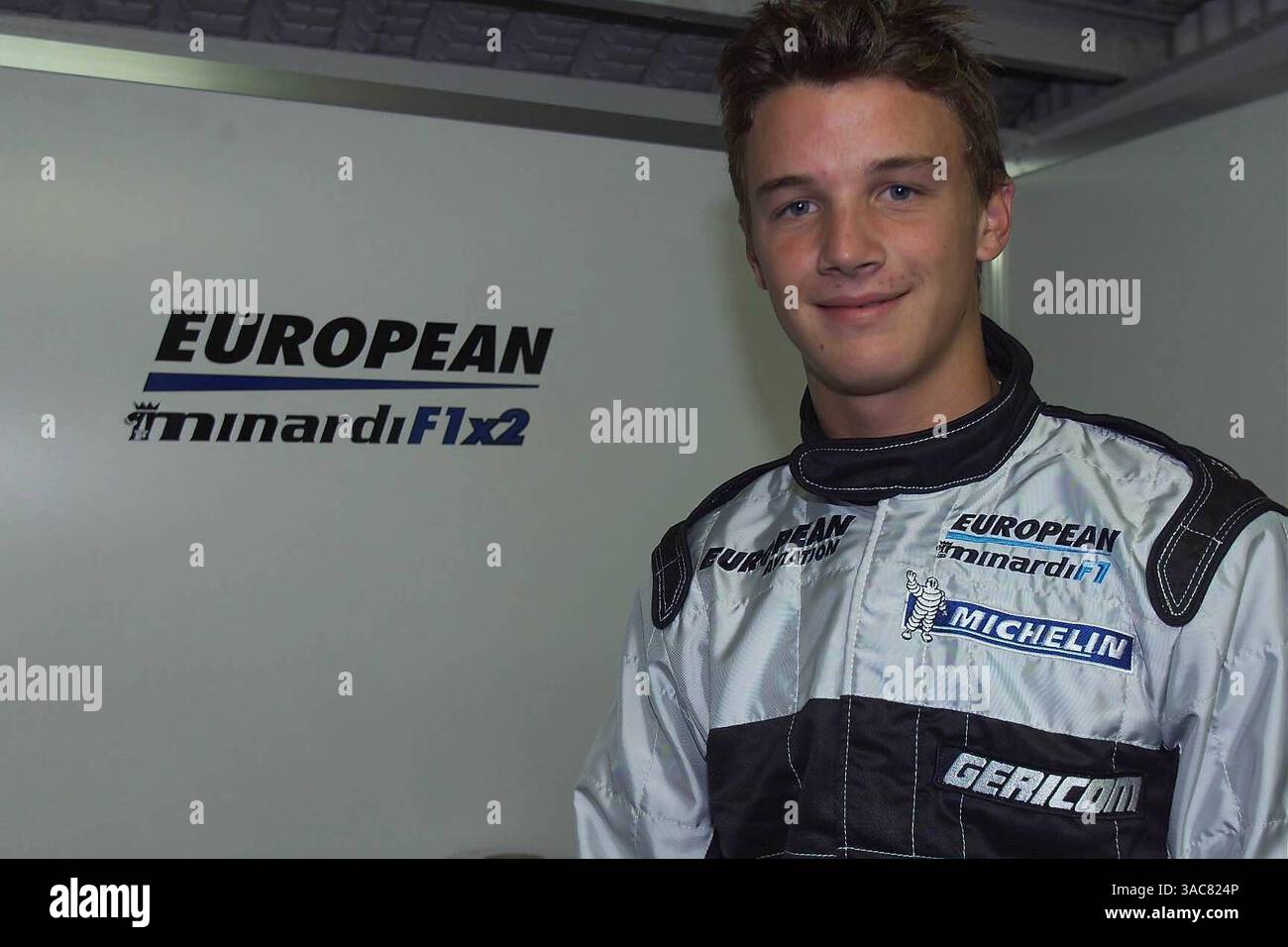 Leo Mansell, son of Nigel enjoys a 2 seater ride..European Minardi 2 ...