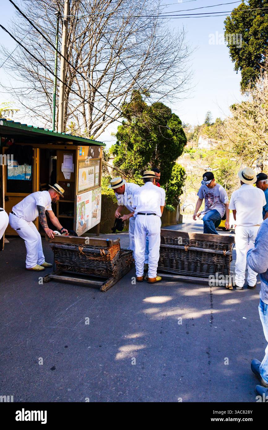 Carreiros. at the tourist attraction at Carros de cesto do Monte ...