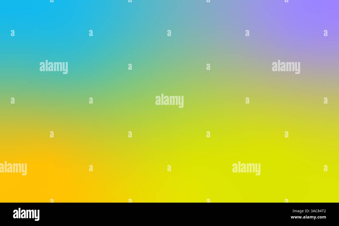 A smooth abstract gradient blending blue, yellow, and purple hues ...
