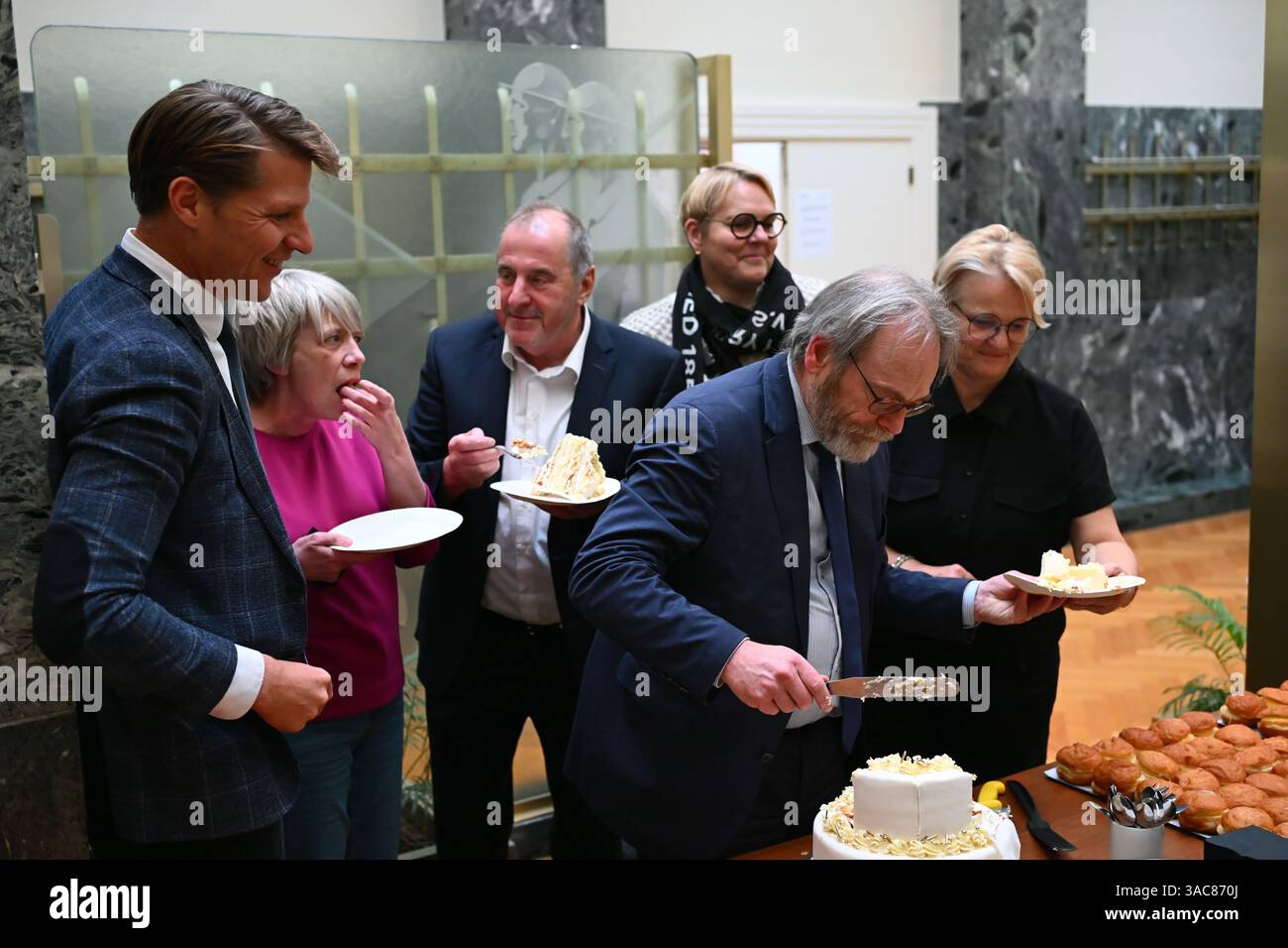 Brussels, Belgium. 03rd Apr, 2025. Chamber Chairman N-VA Peter De ...