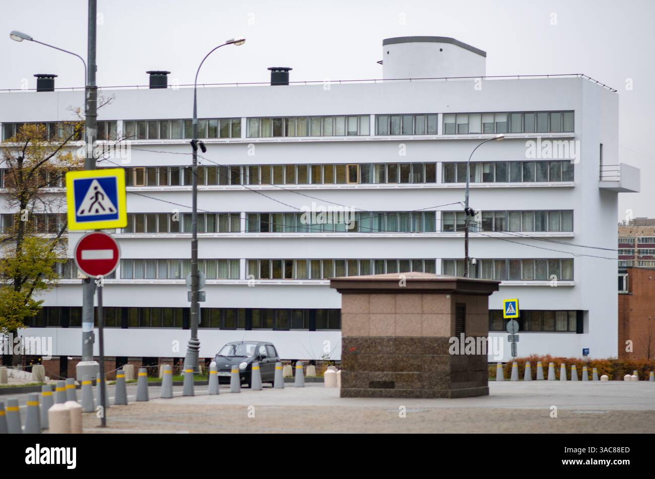 October 23, 2022, Moscow, Russia. Narkomfin building is an ...