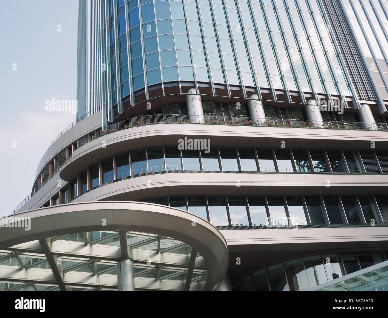 TOKYO, JAPAN - March 30, 2025: Detail of The Linkpillar 1 (North) in ...