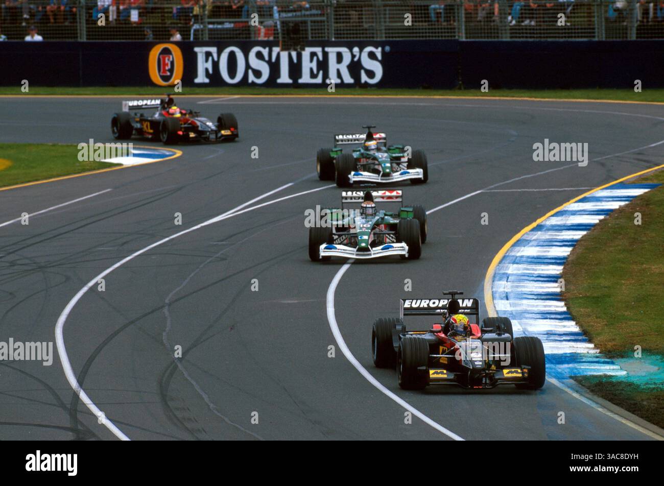 The backmarkers reaped the benefits of a first lap pile up. Grand Prix ...