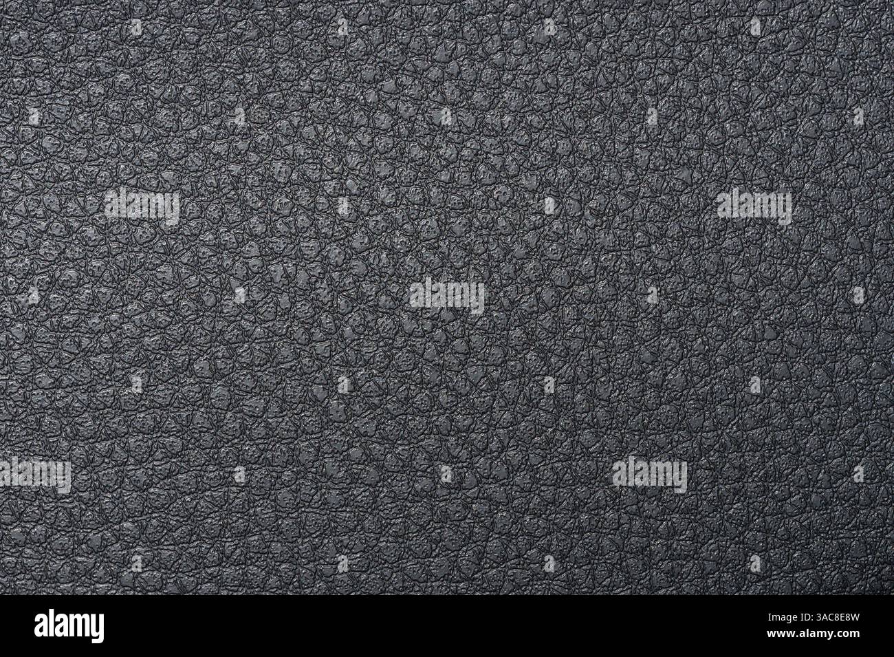 Black artificial leather texture background macro close up view Stock ...