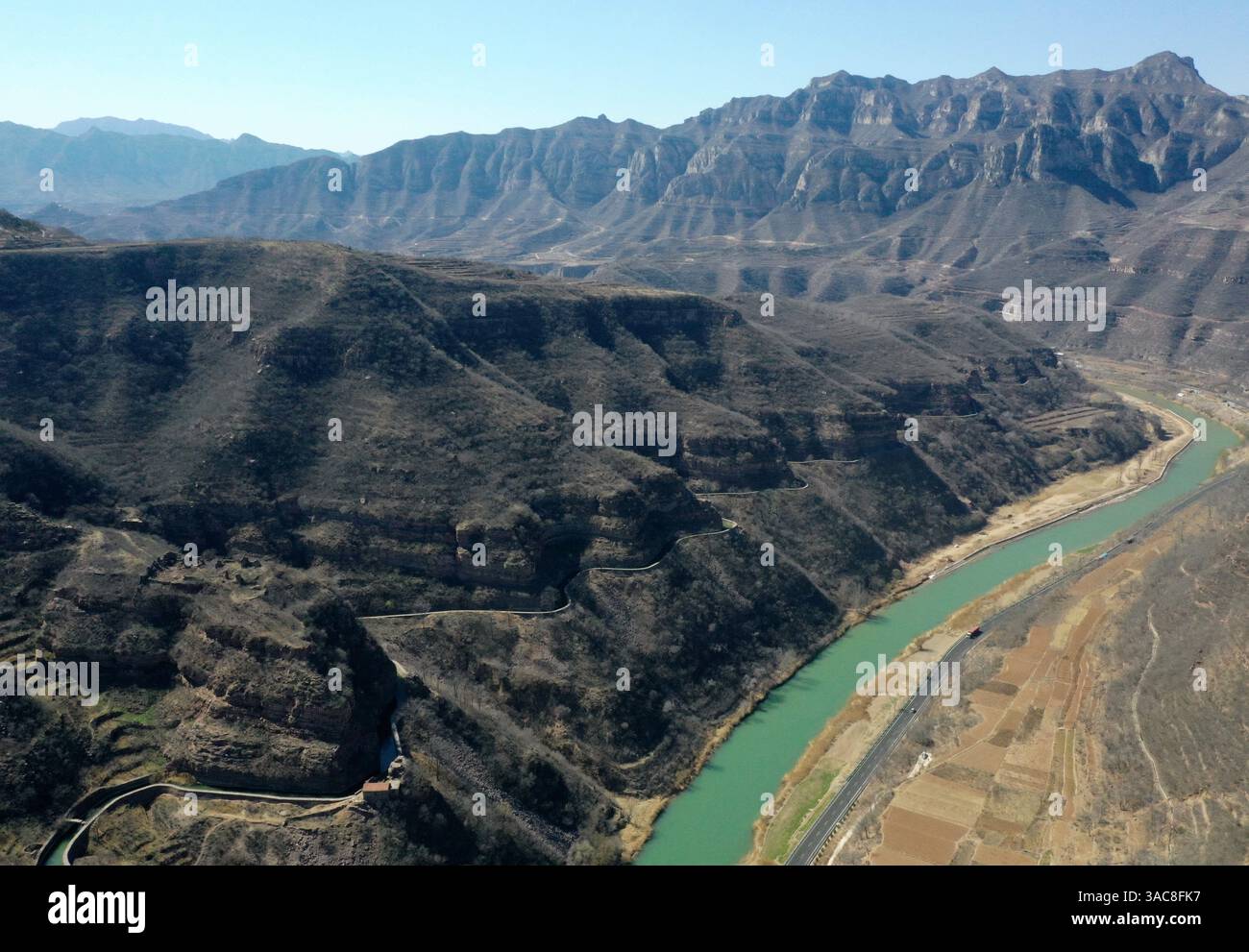 Zhengzhou. 18th Mar, 2025. An aerial drone photo taken on March 18 ...