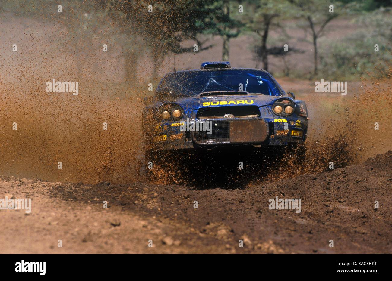 Richard Burns (GBR), Subaru Impreza WRC, retired on the first stage..Safari Rally, Nairobi ...