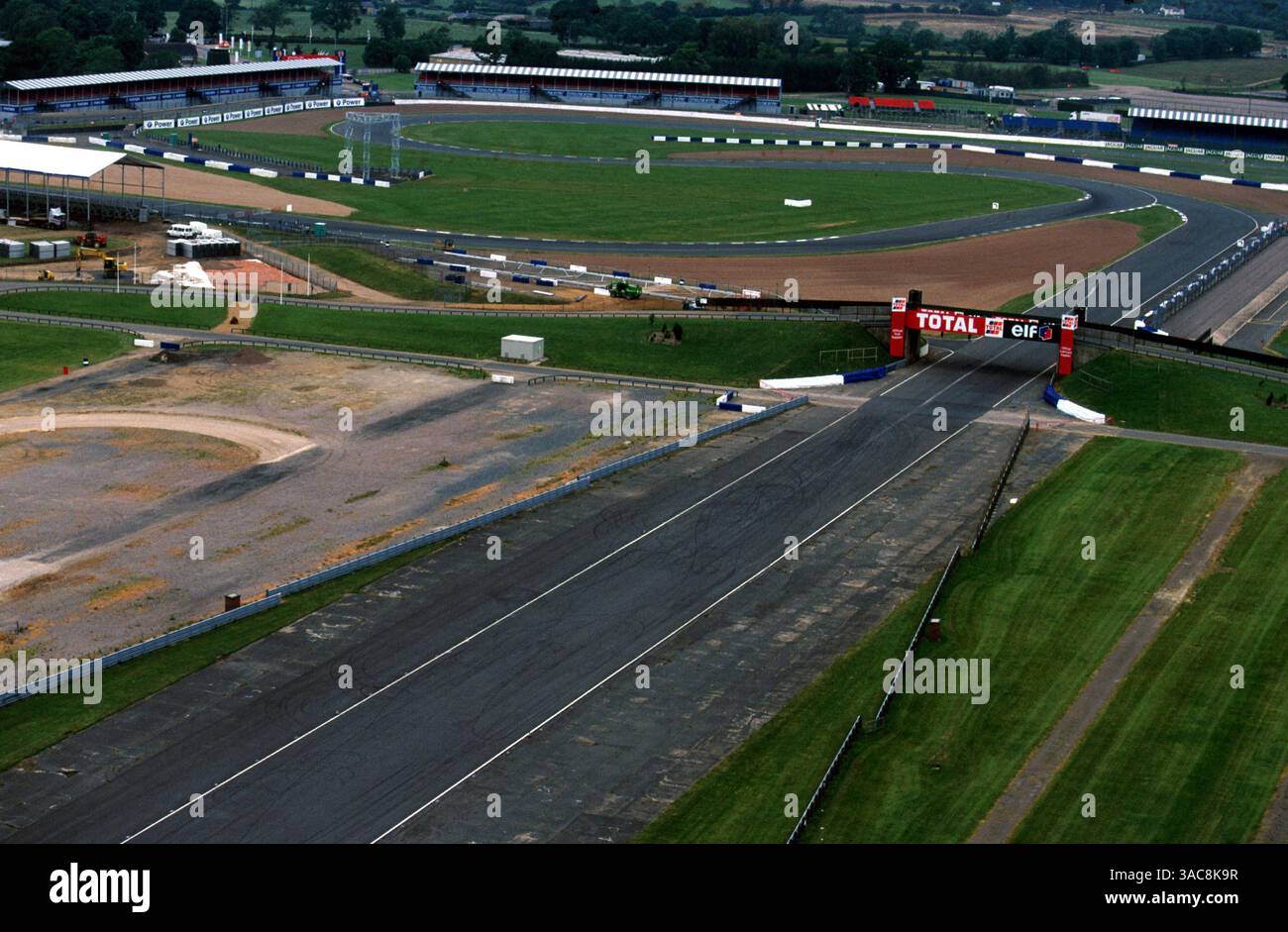 An Aerial view of Silverstone Circuit and the areas that are due to be ...
