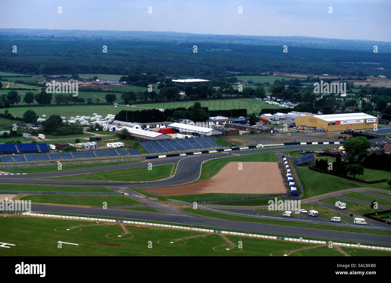 An Aerial view of Silverstone Circuit and the areas that are due to be ...