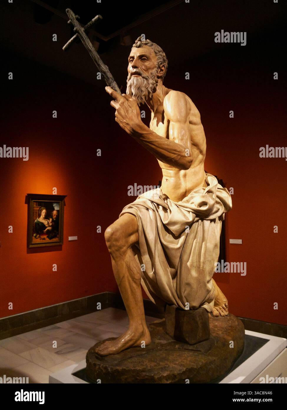Saint Jerome statue by Pietro Torrigiano at the Bellas Artes museum in ...