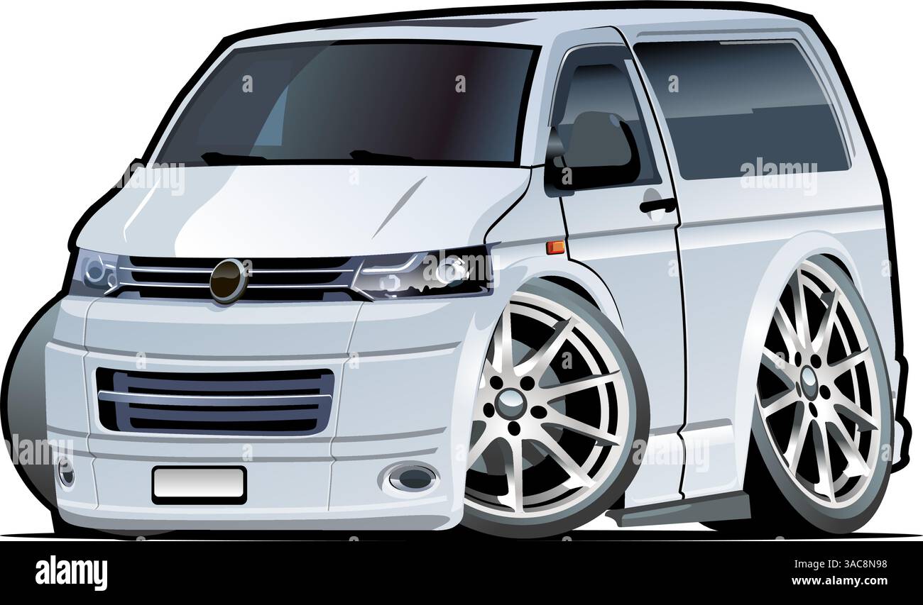 Cartoon van isolated on white background. Available EPS-10 vector ...