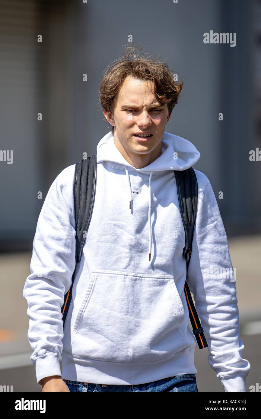 Suzuka, Japan, 03 Apr 2025, Oscar Piastri, from Australia competes for ...