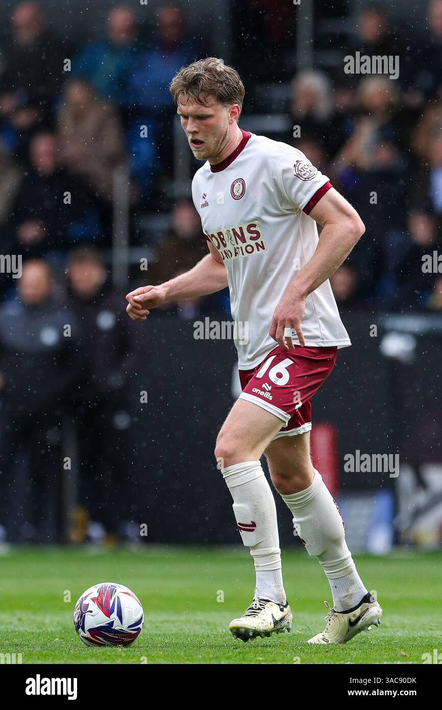 Bristol City's Rob Dickie during the Sky Bet Championship match at Turf ...