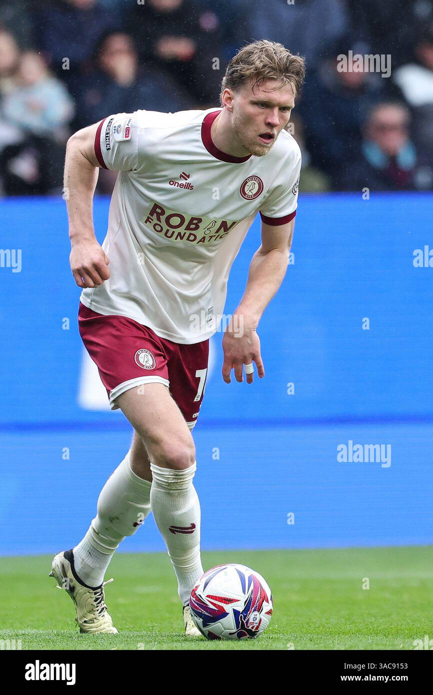 Bristol City's Rob Dickie during the Sky Bet Championship match at Turf ...