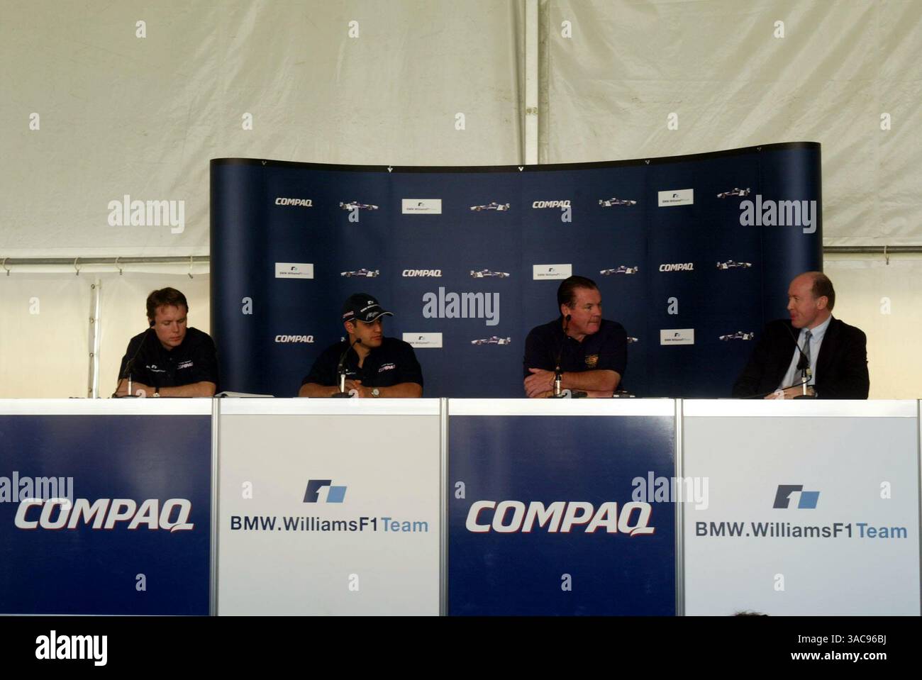 L-R: Sam Michael (AUS) Juan Pablo Montoya (COL), Alan Jones (AUS ...