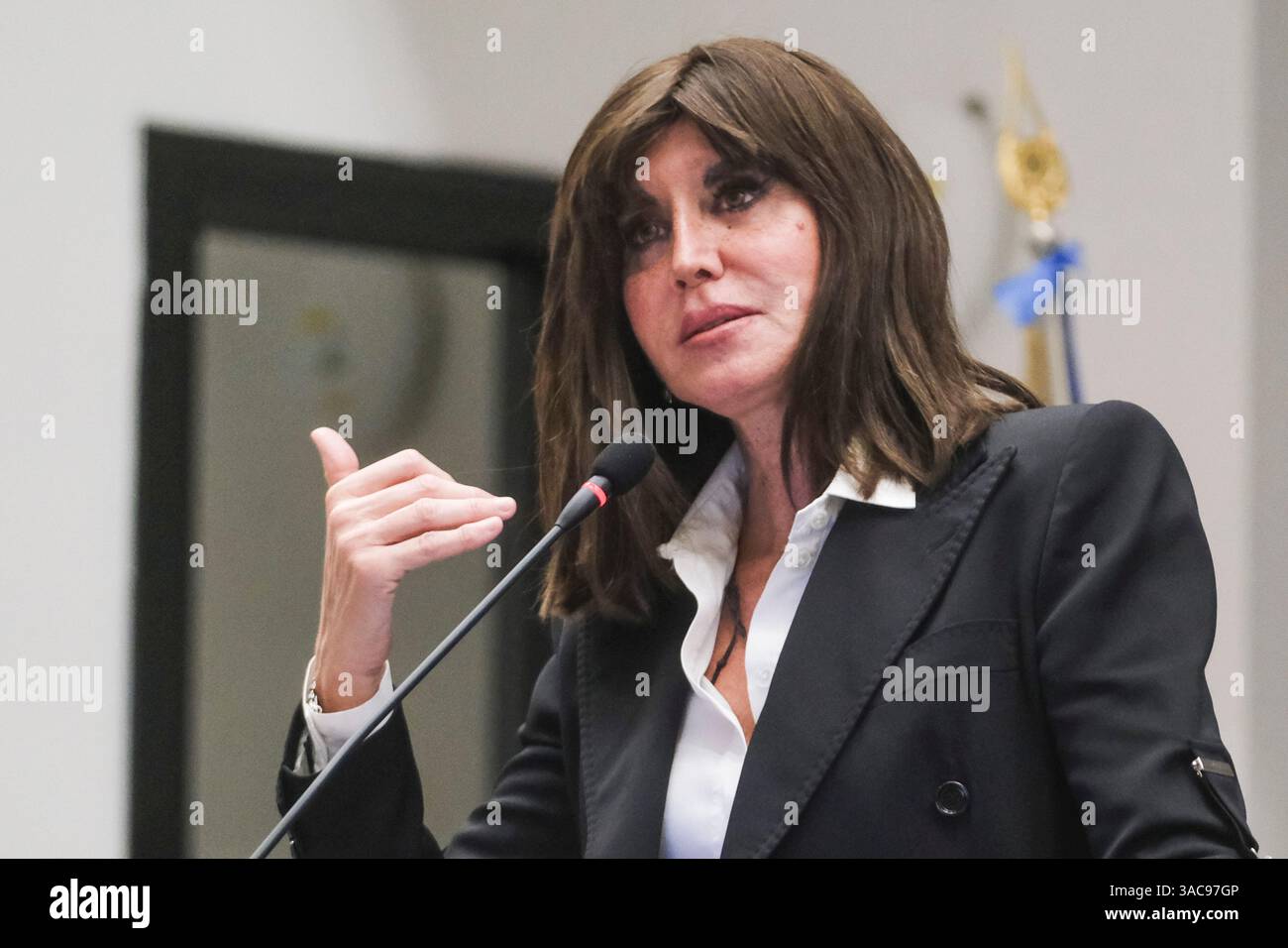 Napoli, Italy. 03rd Apr, 2025. Italian Minister of University and ...