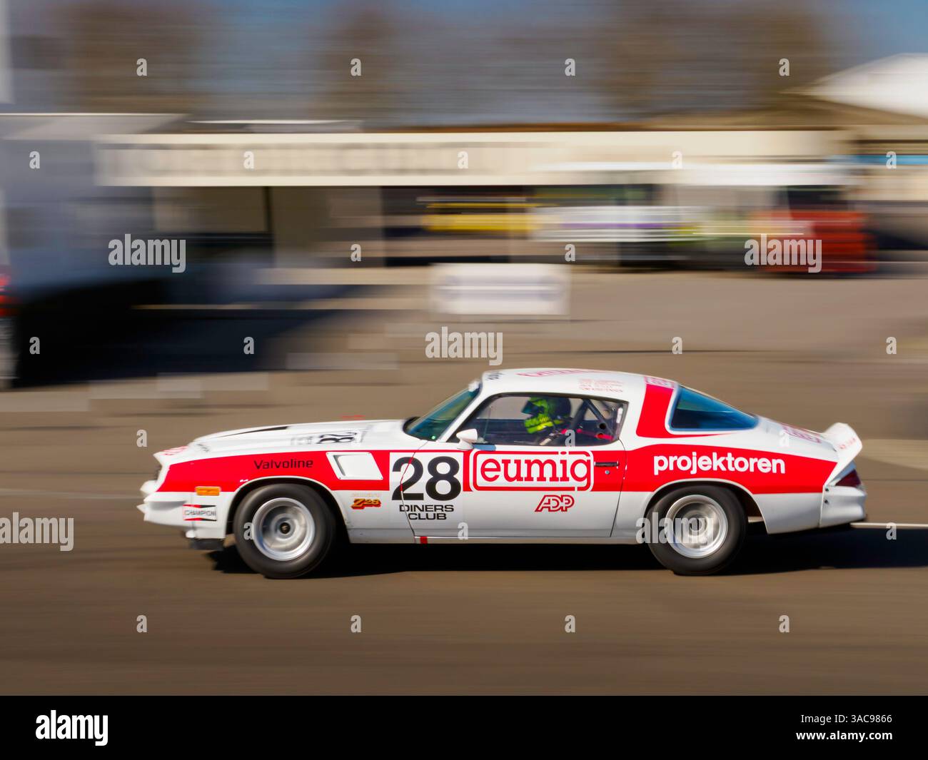 Chevrolet Camaro Z28 racing car, 82 Members Meeting testing, Goodwood ...