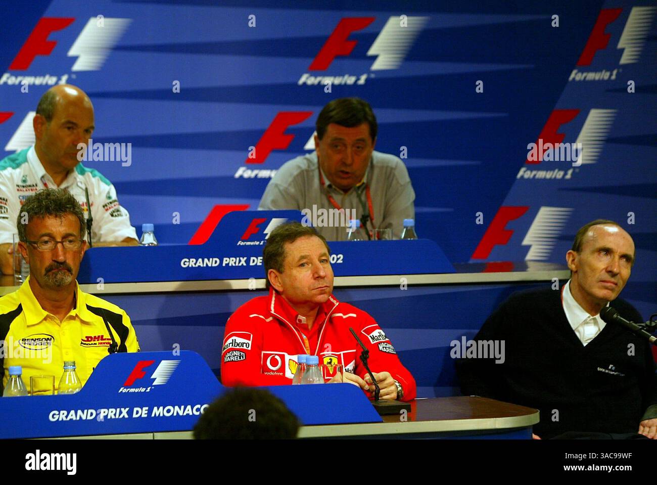 Team Personnel in the FIA Press Conference (Back Row, Left to Right ...