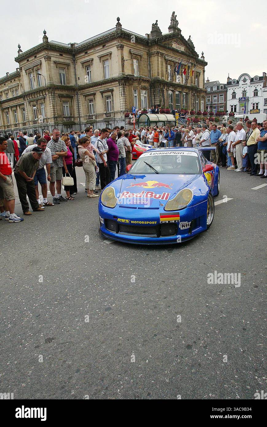 The RWS Motorsport Porsche 911 GT3-RS is paraded through the town of ...