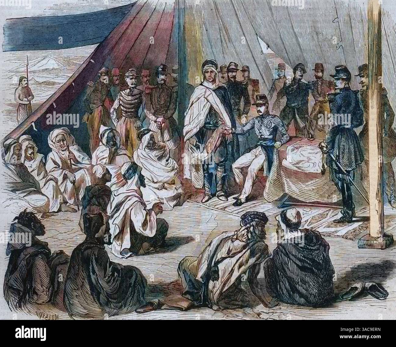 Conquest of Algeria: expedition to Greater Kabylia in 1857. Subjugation ...