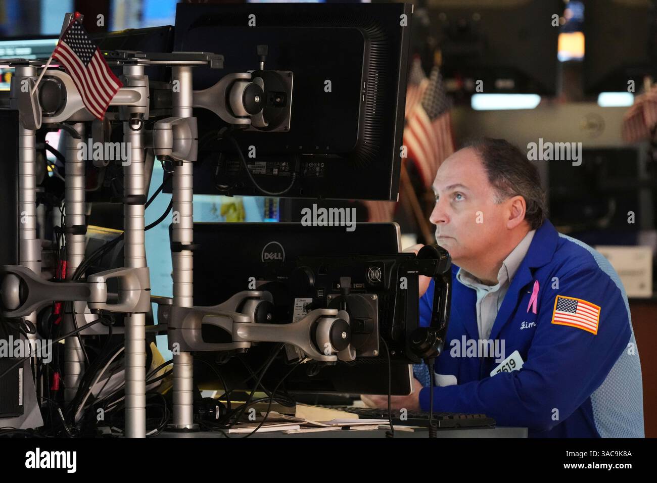 James Conti works on the floor at the New York Stock Exchange in New ...