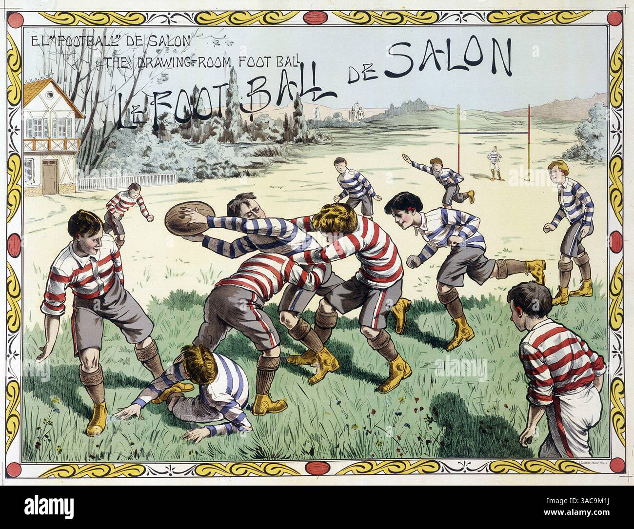 Children playing rugby hi-res stock photography and images - Alamy
