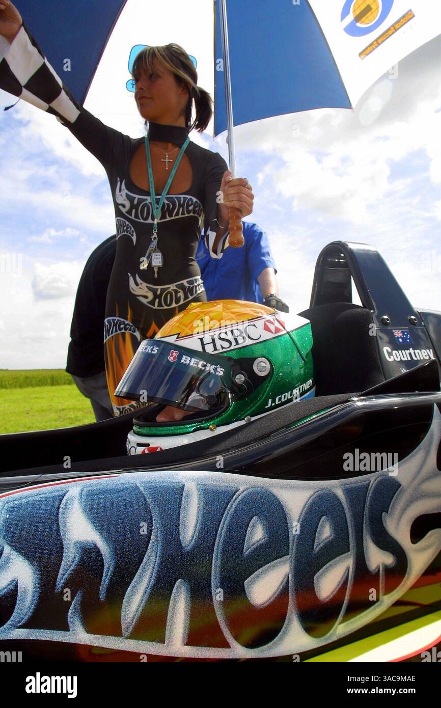 Former Page 3 girl Jakki Degg was the grid girl for James Courtney (AUS ...