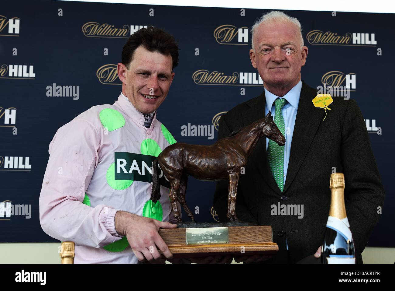 Liverpool, UK. 03rd Apr, 2025. Jockey Paul Townend and trainer Willie ...