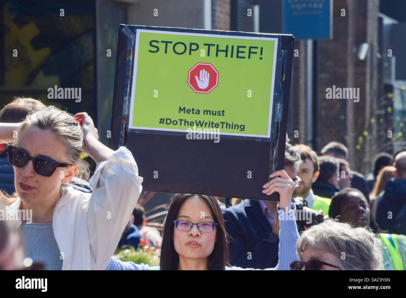 London, UK. 3rd April 2025. Book authors and publishing professionals ...