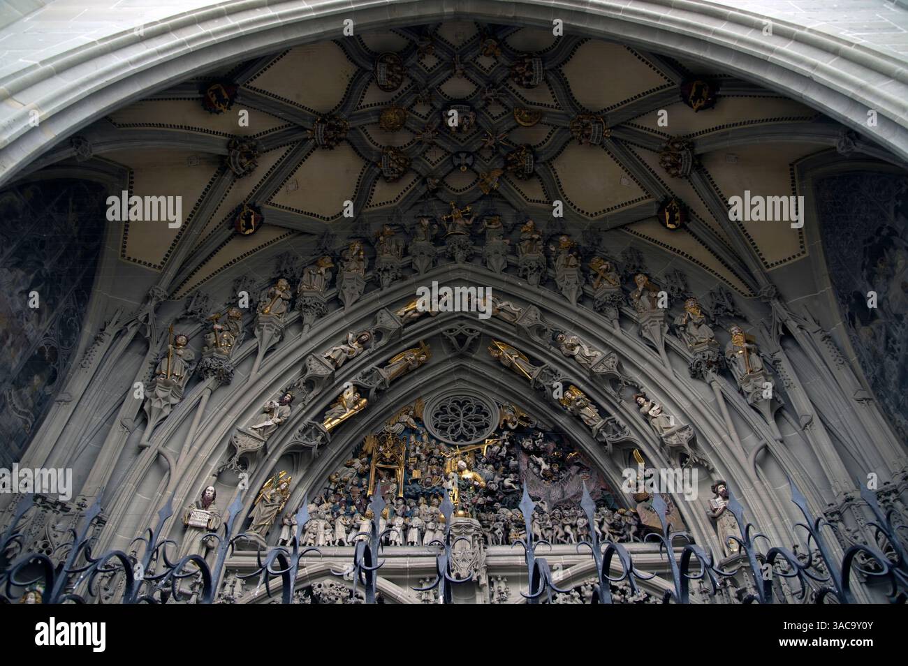 BERN, SWITZERLAND - JANUARY 18, 2025: Bern Minster cathedral, Late ...