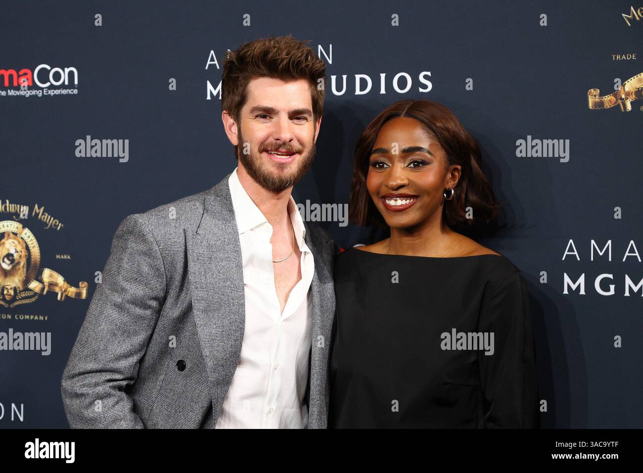 Nv. 02nd Apr, 2025. Andrew Garfield, Ayo Edebiri at arrivals for AMAZON ...