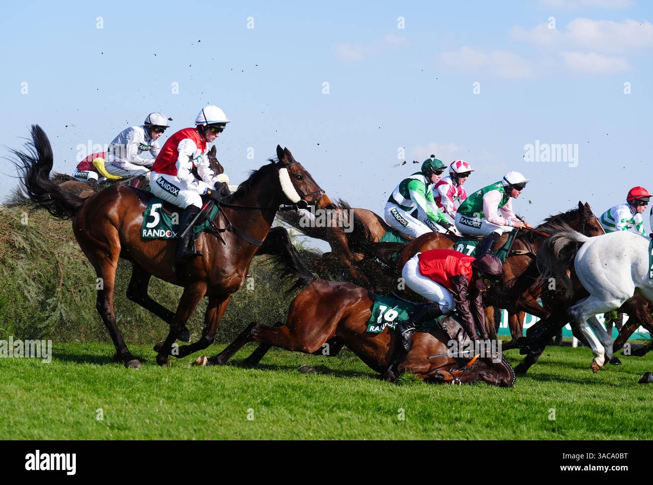 David Maxwell is unseated from Joker De Mai during the Randox ...
