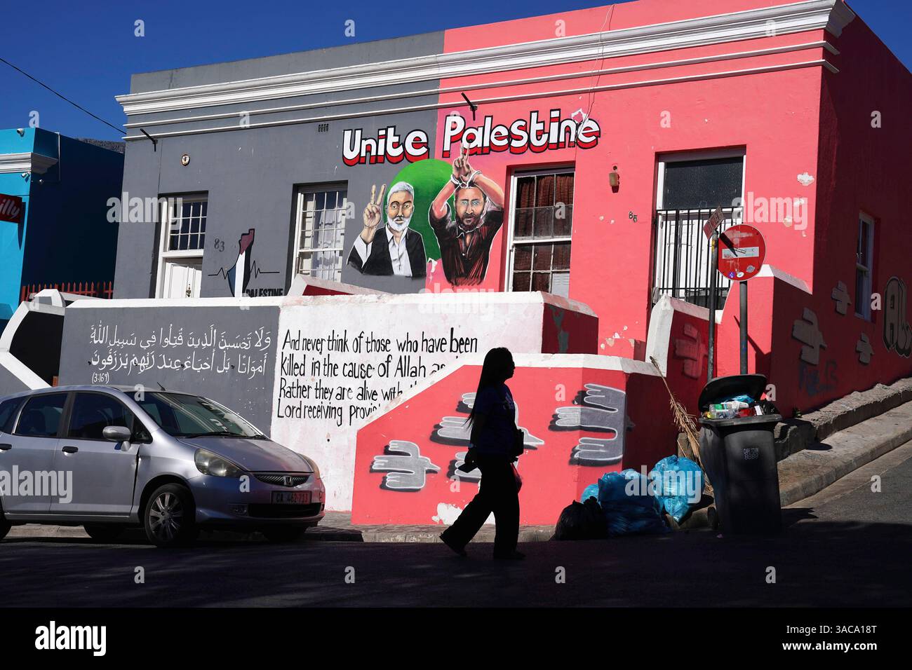 Angel for Gaza, Palestine support murals in the Bo-Kaap, Cape Town ...