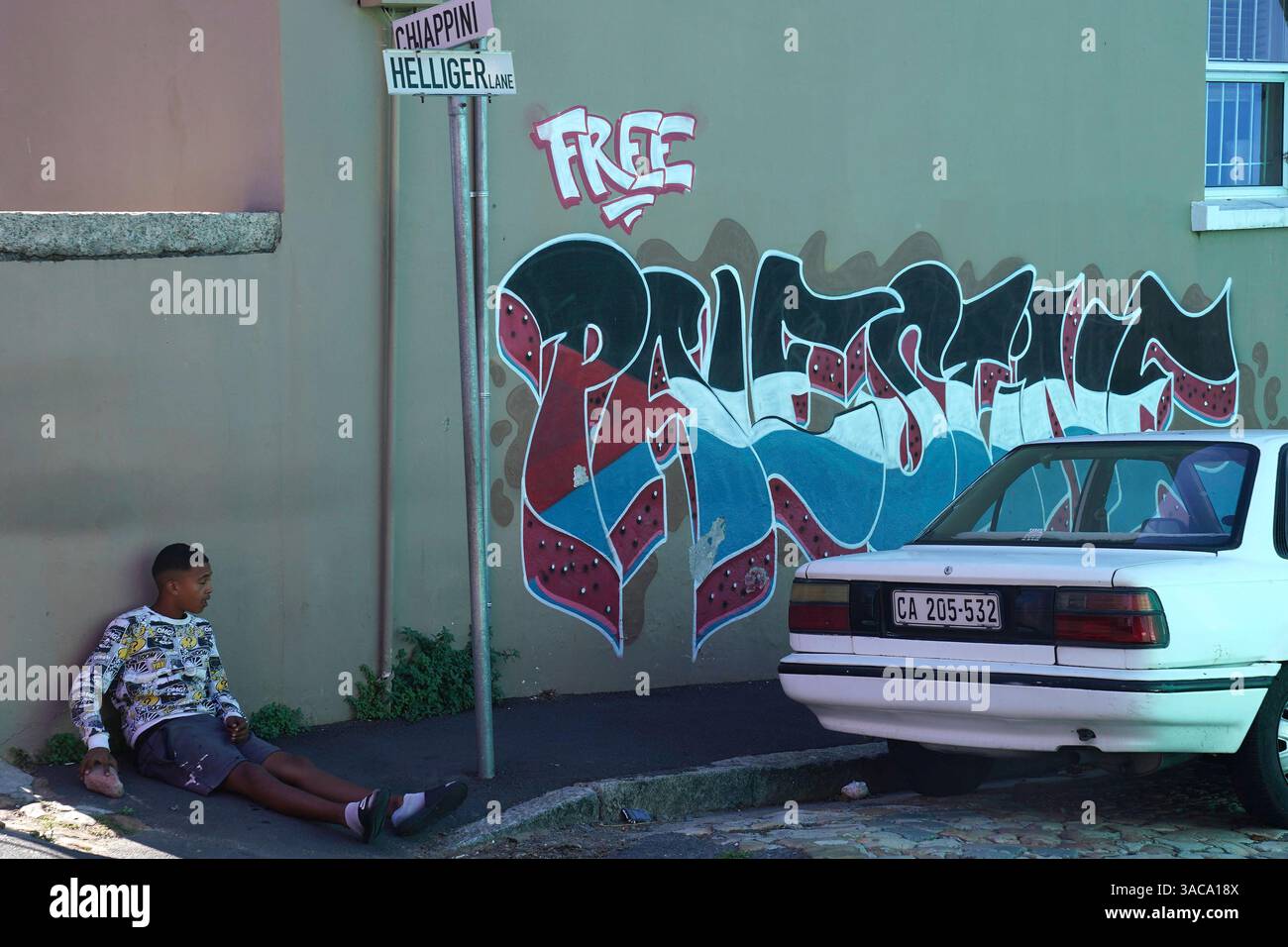 Angel for Gaza, Palestine support murals in the Bo-Kaap, Cape Town ...