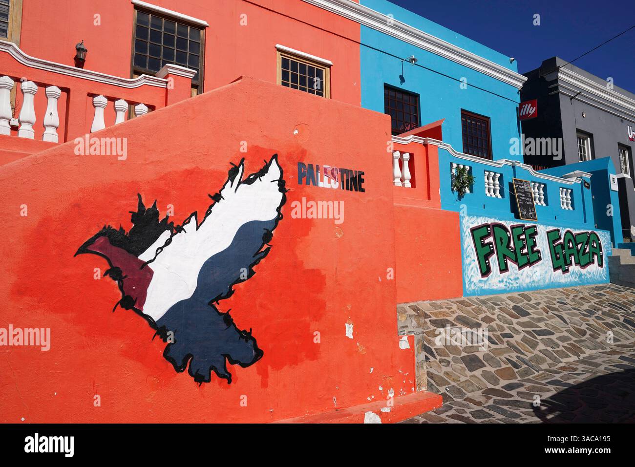 Angel for Gaza, Palestine support murals in the Bo-Kaap, Cape Town ...