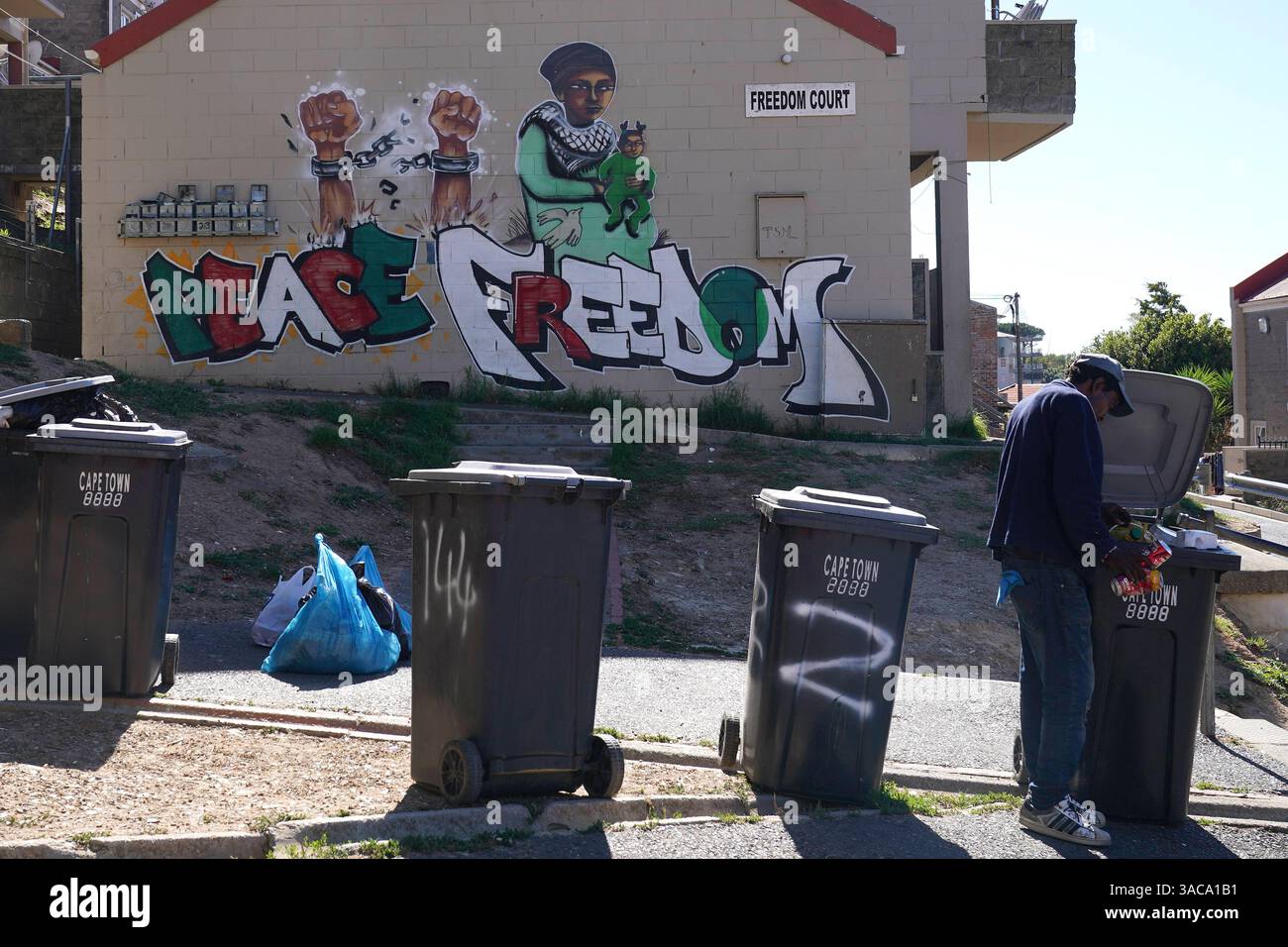 Angel for Gaza, Palestine support murals in the Bo-Kaap, Cape Town ...