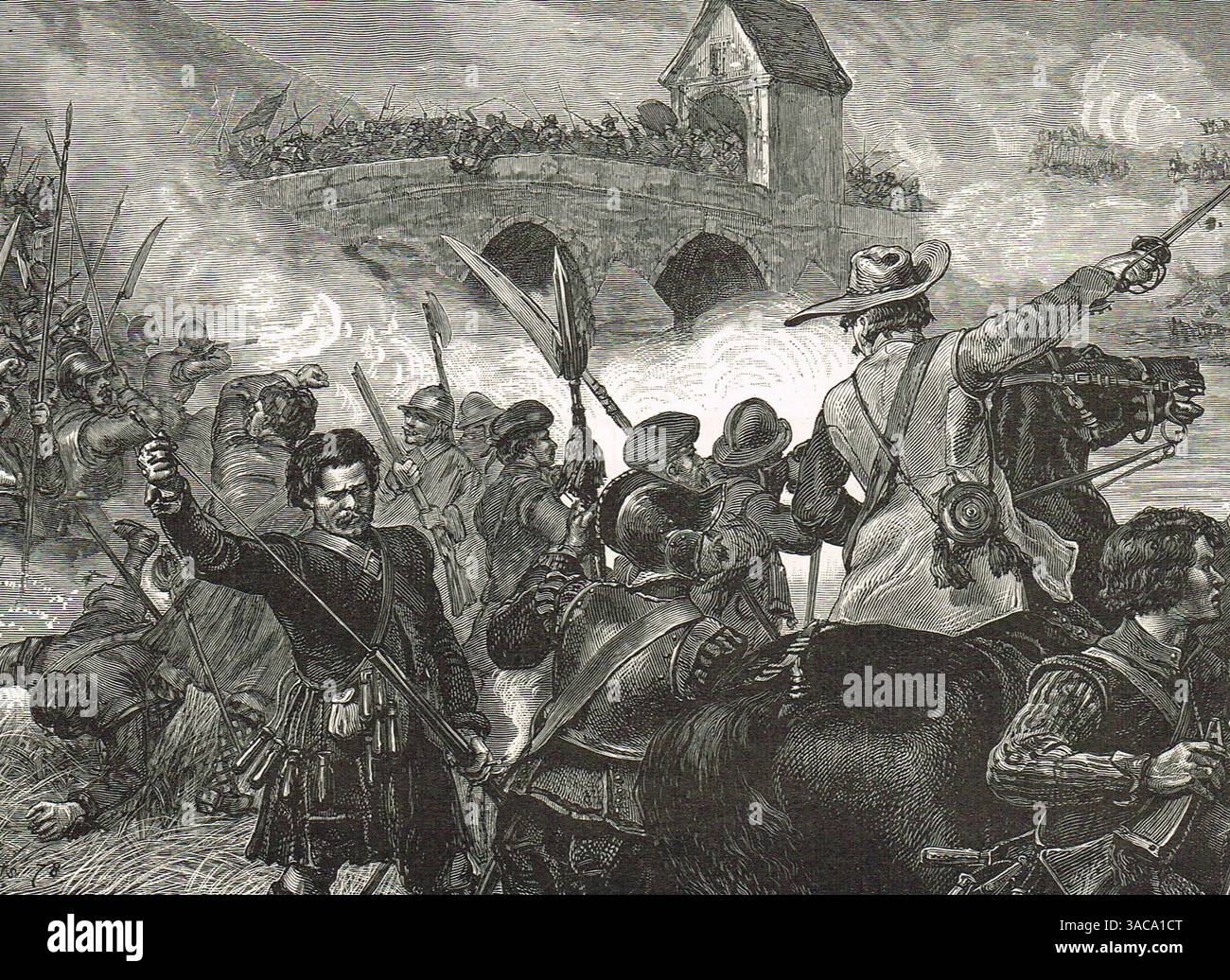 The Battle of Bothwell Bridge, or Bothwell Brig' 22 June 1679. The ...