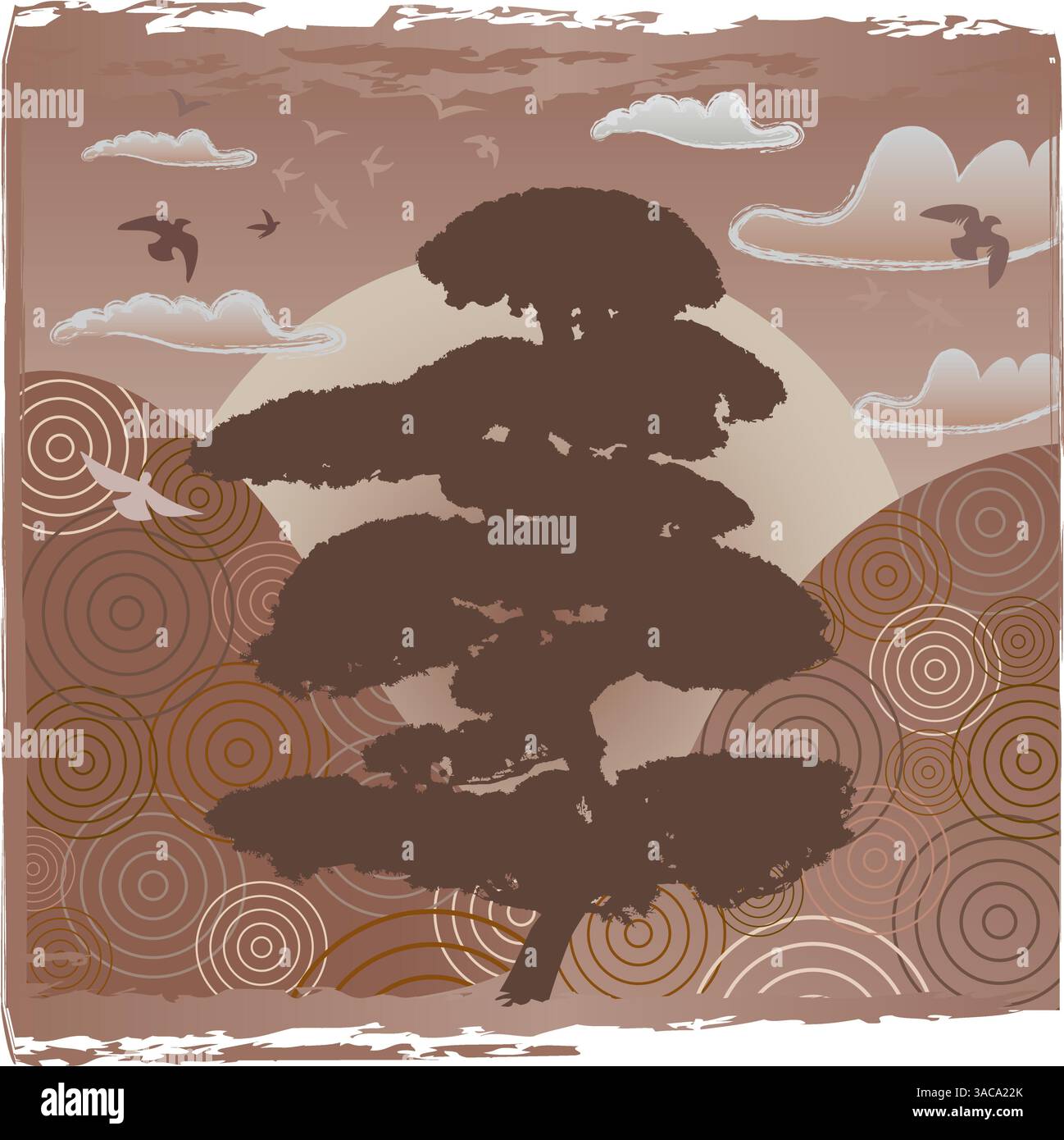 Color year 2025 mocha Stock Vector Images - Alamy