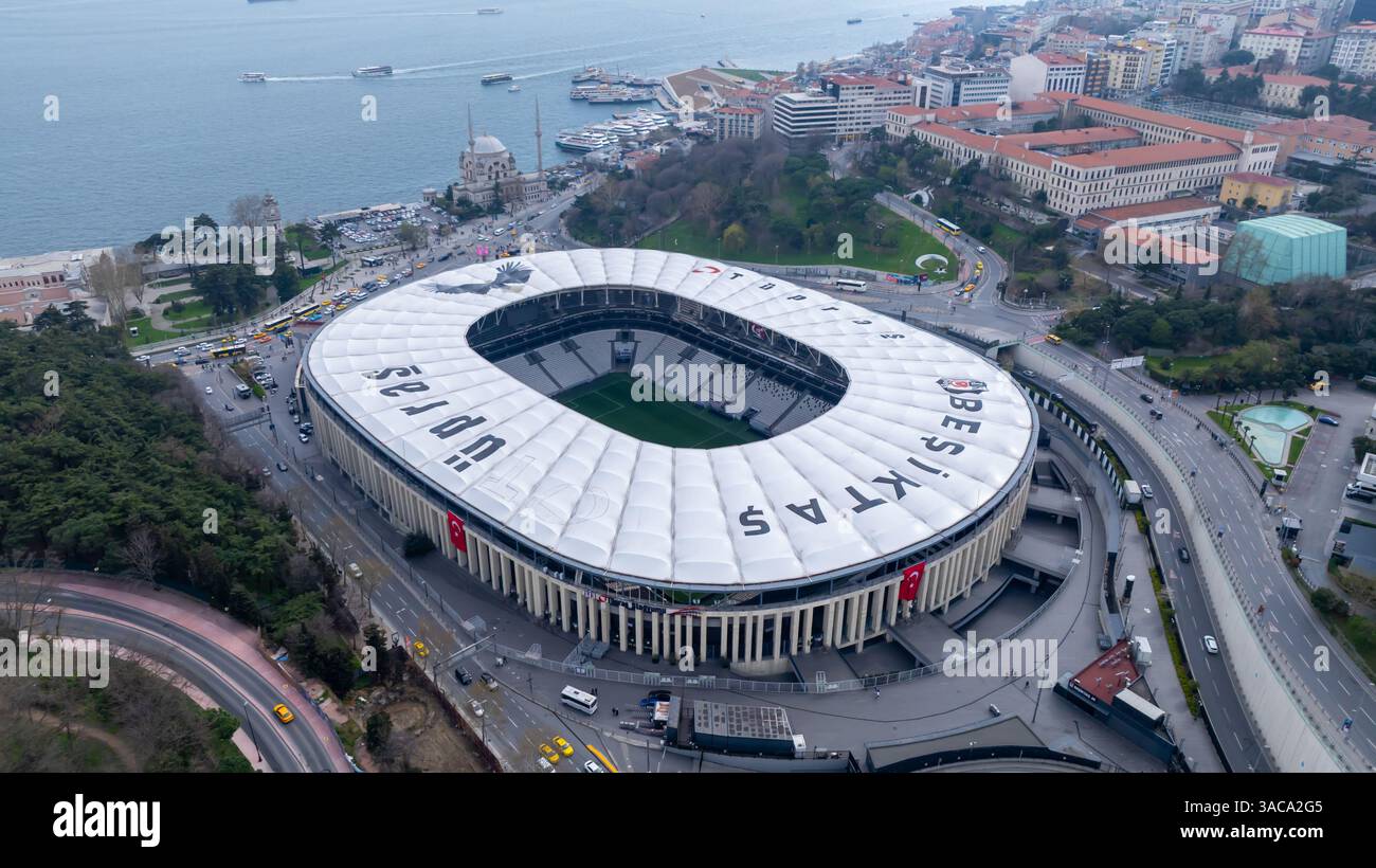 Istanbul, Turkey - April 2, 2025: Vodafone Park arena aerial view, home ...
