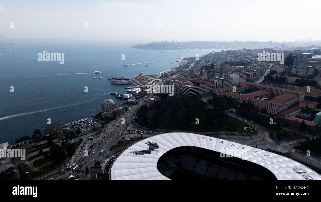 Istanbul, Turkey - April 2, 2025: Vodafone Park arena aerial view, home ...