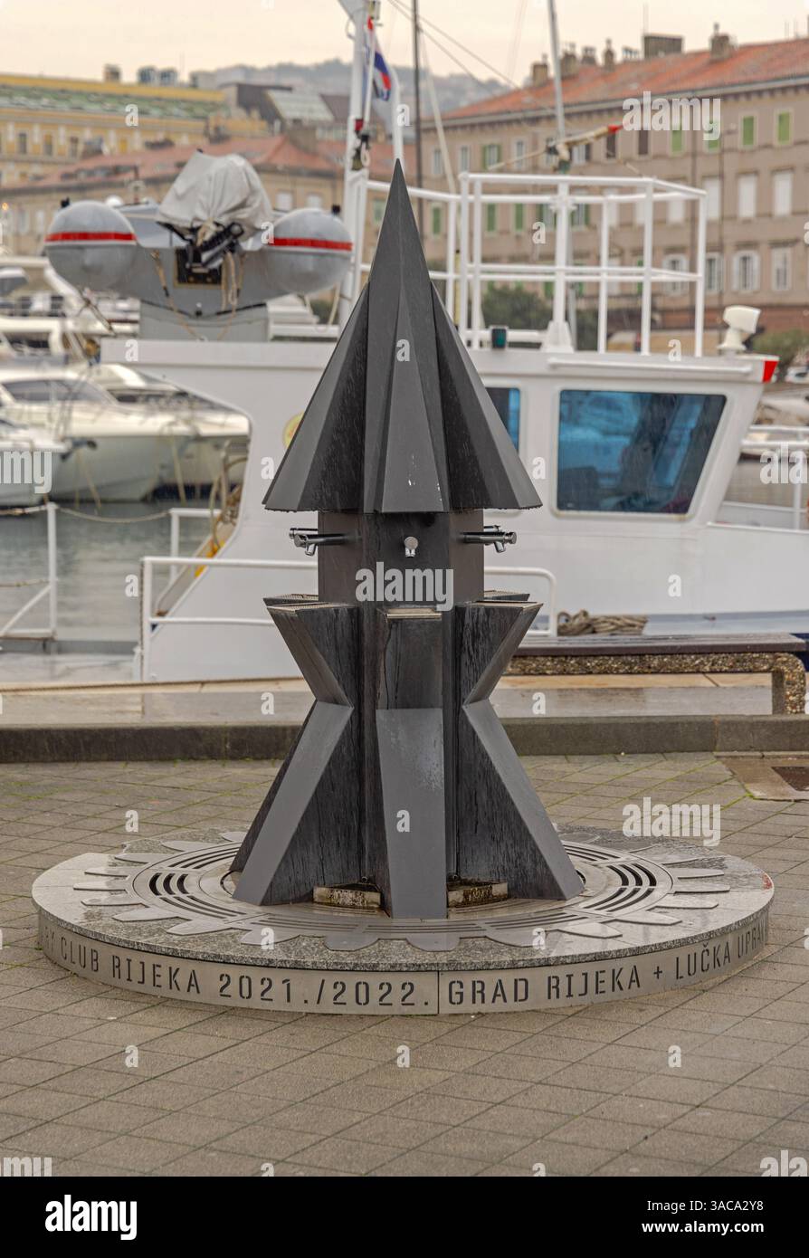Rijeka, Croatia - October 24, 2024: Drinking Water Fountain Rotary Club ...