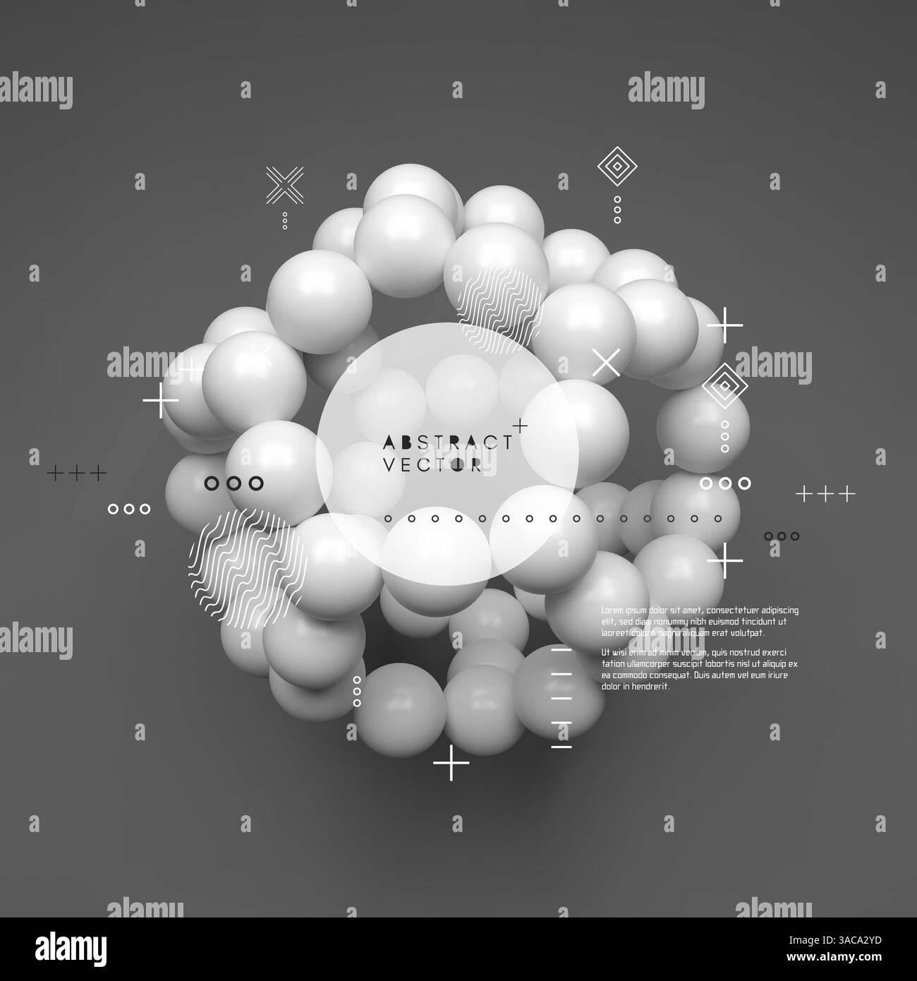 Concept science education circle Black and White Stock Photos & Images ...