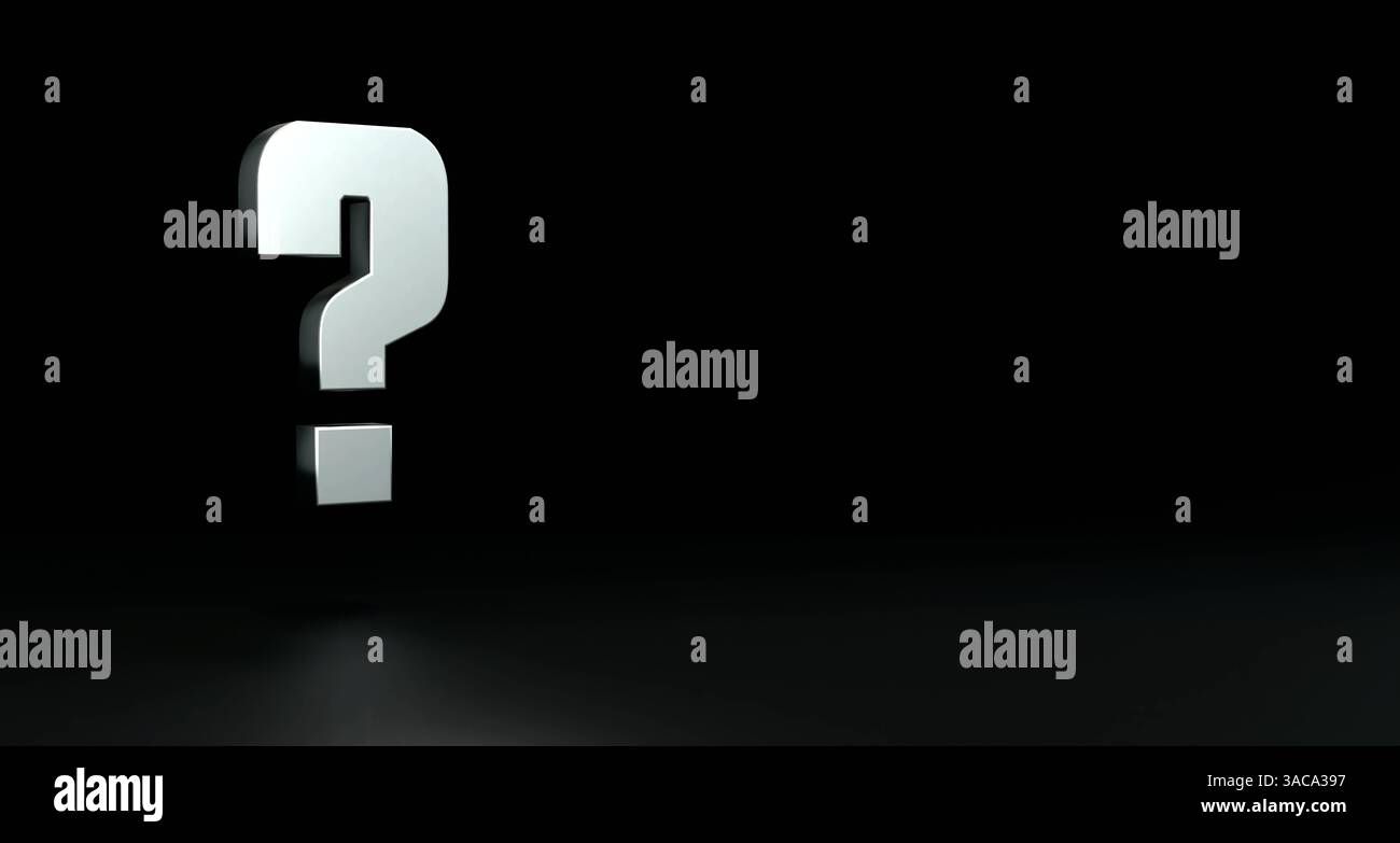 Silver shiny question mark. Silver shiny question mark. Interrogation ...