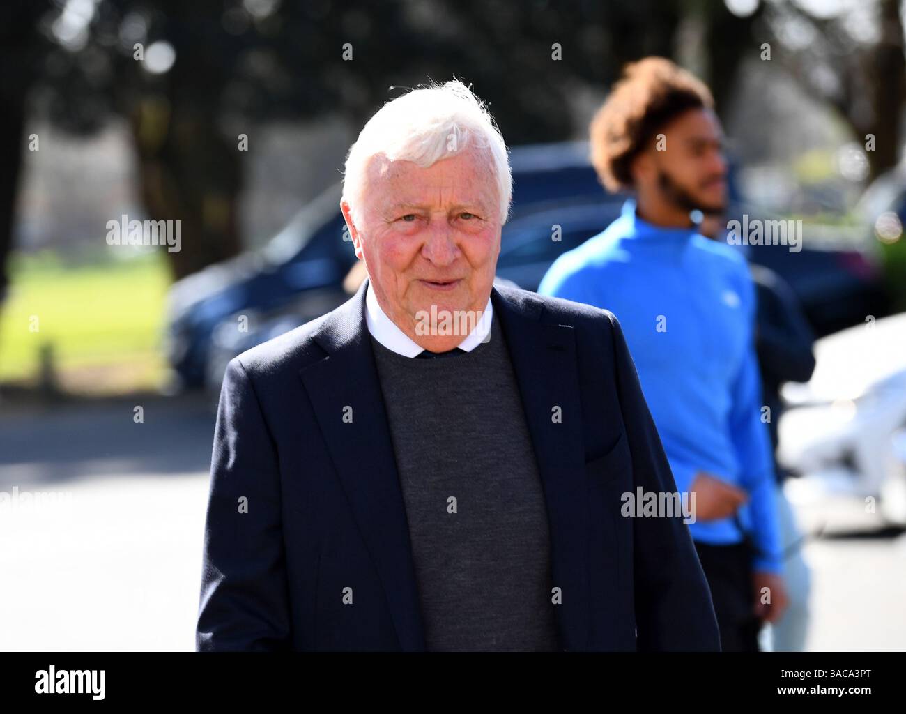 Ex Manchester City player Mike Summerbee is seen arriving at the ground ...