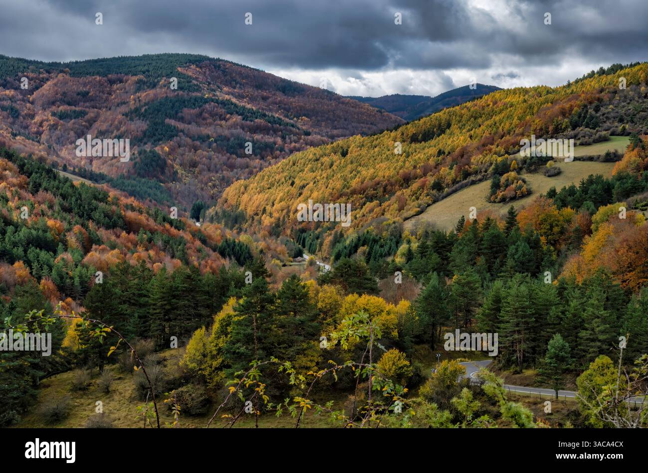 Landscapes of Roncal Valley, Navarre, Spain. November 2021 Stock Photo ...