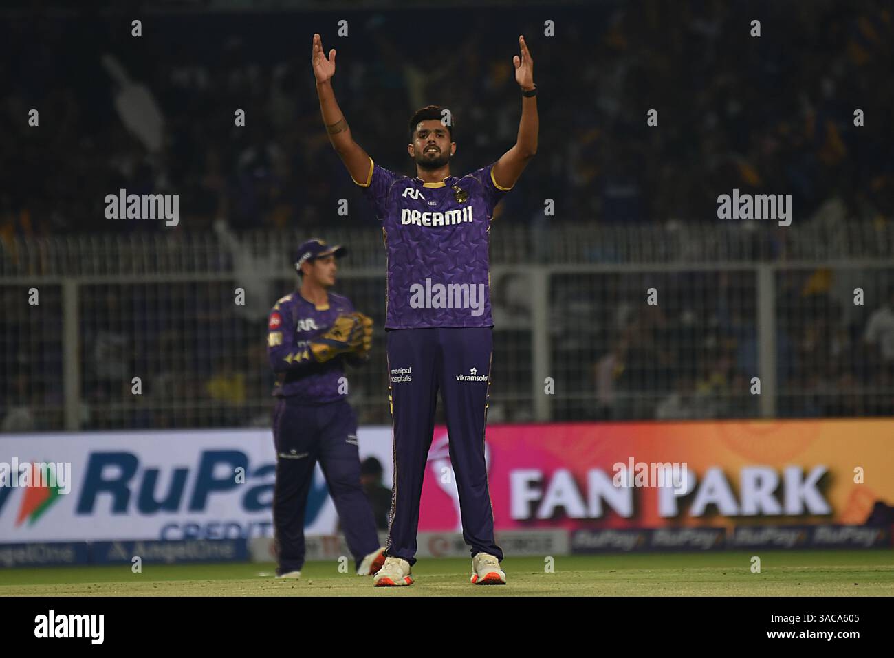 Harshit rana kolkata knight riders 2025 hi-res stock photography and ...