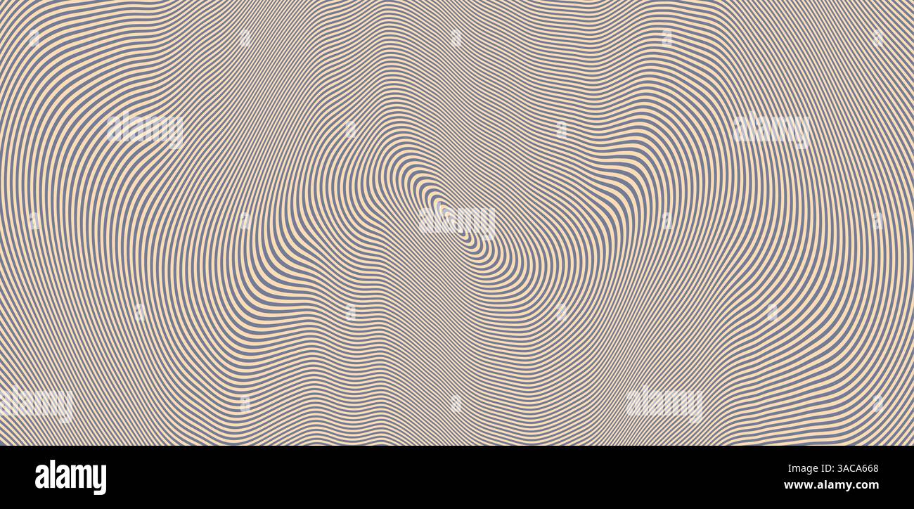 Abstract circular striped background. Pattern with optical illusion. 3D ...