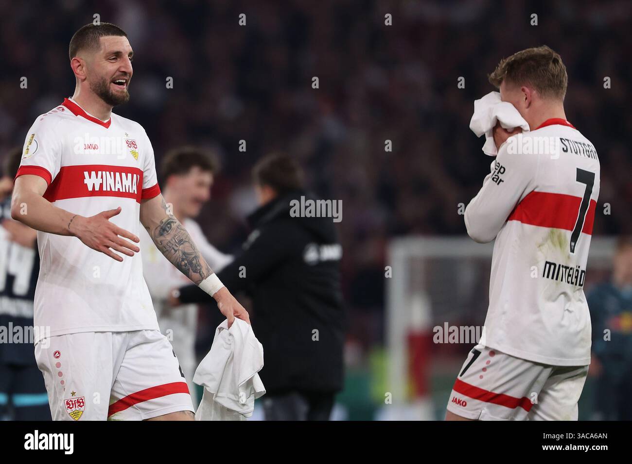 Stuttgart, Deutschland. 02nd Apr, 2025. 2025.04.02 xJAx Fussball DFB Pokal Halbfinale VFB ...